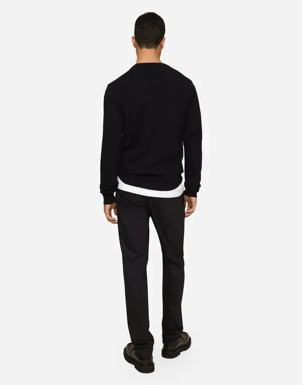 Dolce & Gabbana Pull Girocollo Sweaters And Cardigans - Blue