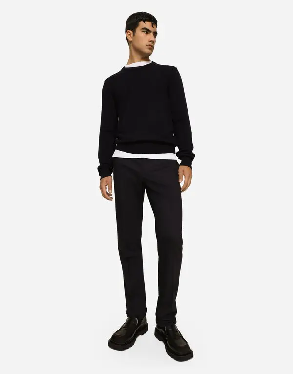 Dolce & Gabbana Round Neck Cashmere Sweater - Grey