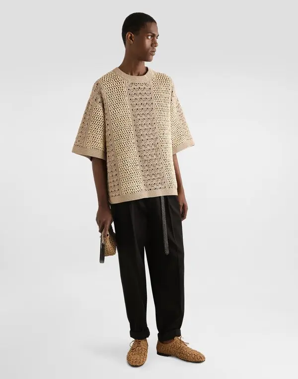 Dolce & Gabbana Round Neck Crochet Top