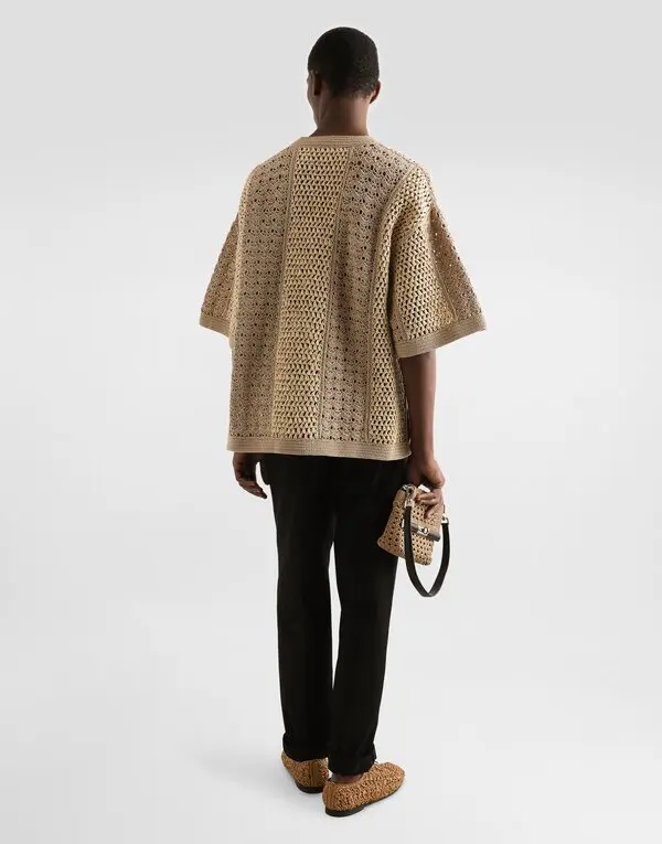 Dolce & Gabbana Round Neck Crochet Top