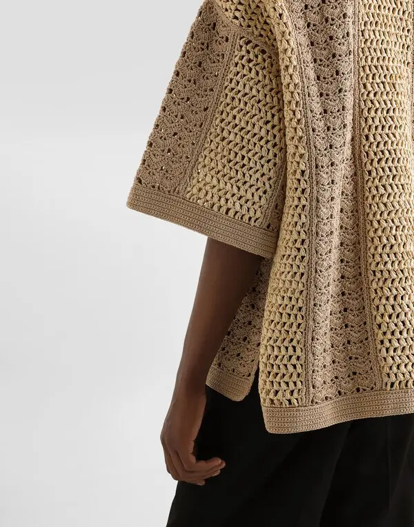 Dolce & Gabbana Round Neck Crochet Top