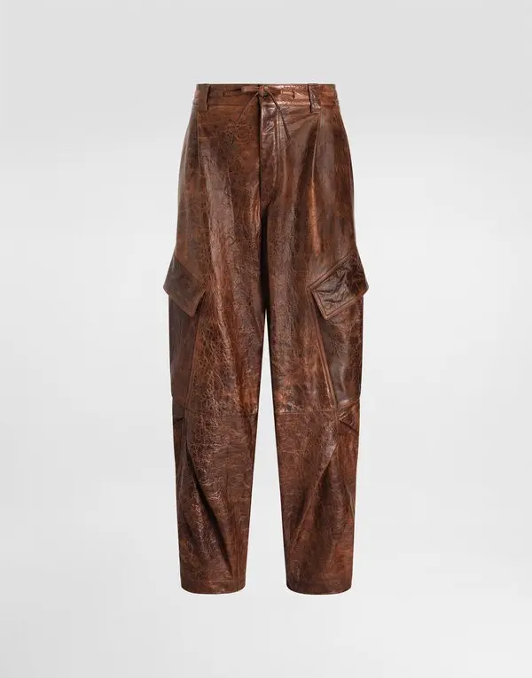 Dolce & Gabbana Lambskin Cargo Trousers