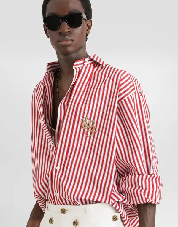 Dolce & Gabbana Striped Poplin Shirt Shirts