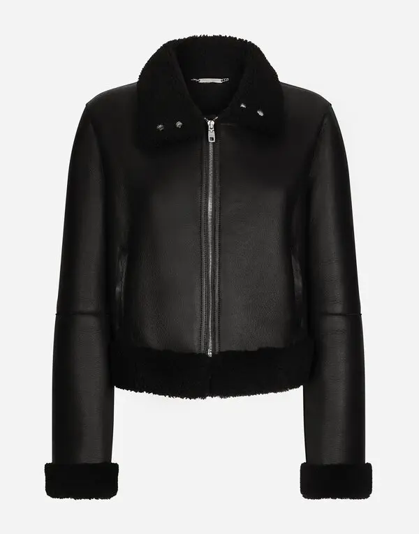 Dolce & Gabbana Merino Shearling Jacket Coats And Jackets