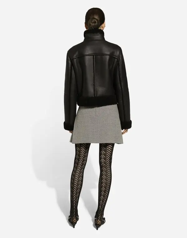 Dolce & Gabbana Merino Shearling Jacket Coats And Jackets