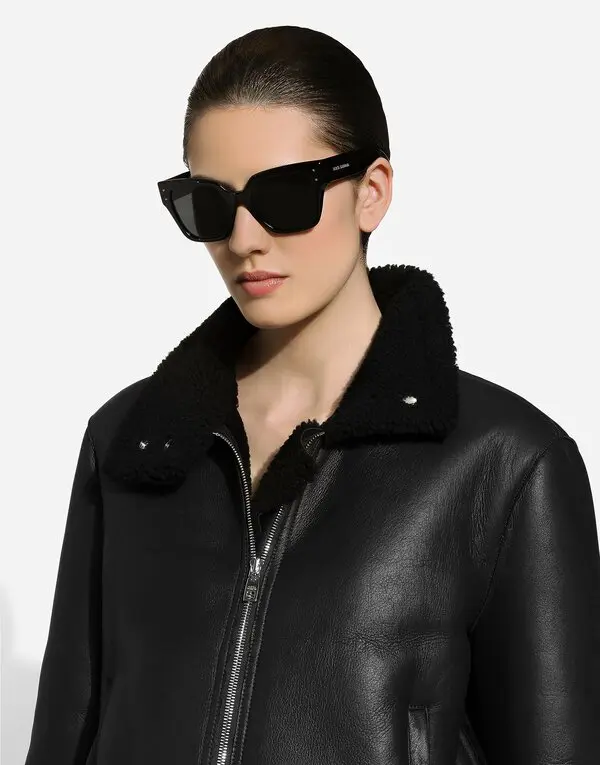 Dolce & Gabbana Merino Shearling Jacket Coats And Jackets