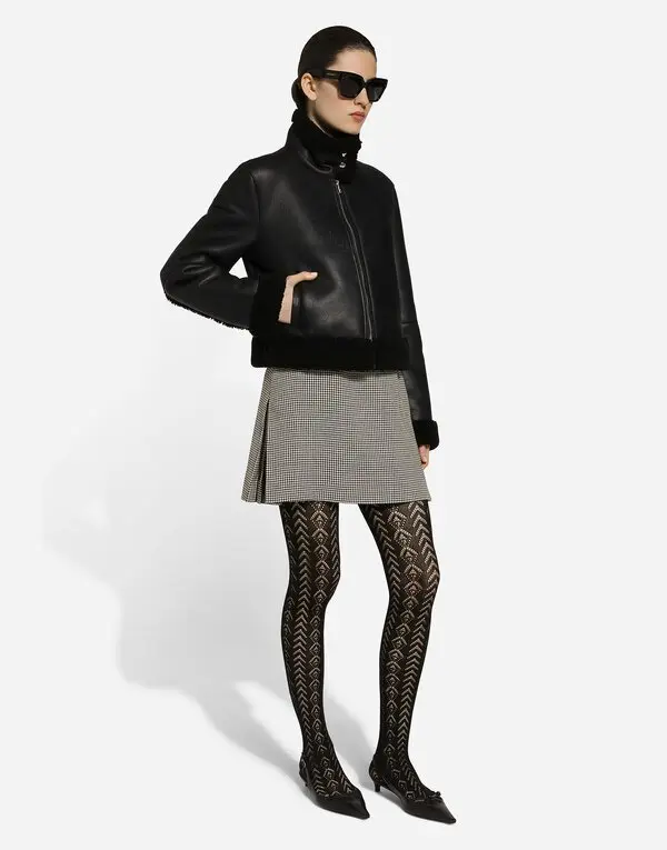 Dolce & Gabbana Merino Shearling Jacket Coats And Jackets