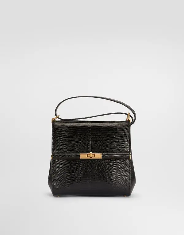 Dolce & Gabbana Marlene Lizard Skin Shoulder Bag