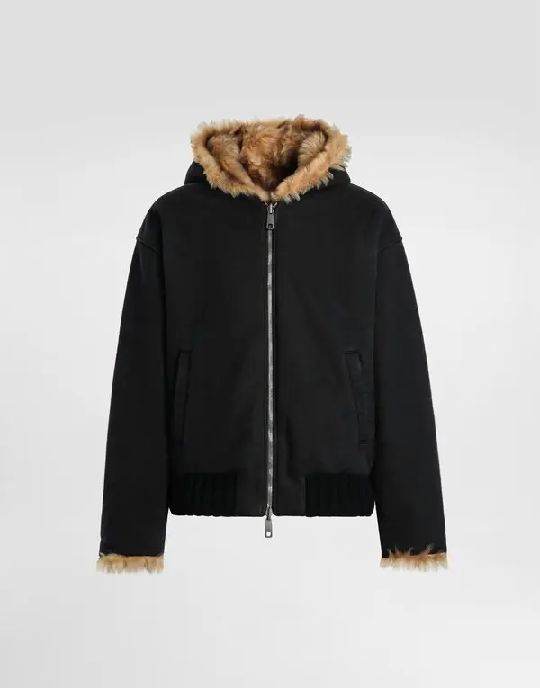 Dolce & Gabbana Reversible Zip-up Hooded Sweatshirt