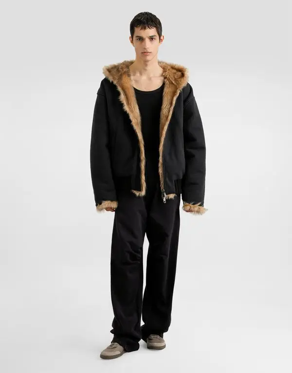 Dolce & Gabbana Reversible Zip-up Hooded Sweatshirt