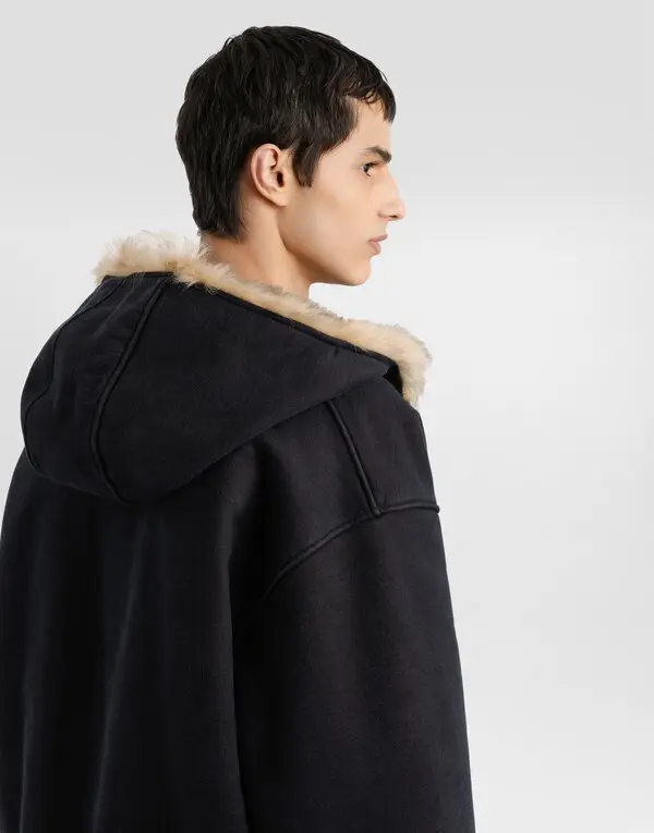 Dolce & Gabbana Reversible Zip-up Hooded Sweatshirt