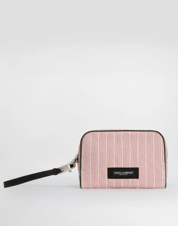 Dolce & Gabbana Froissé Fabric Handbag Shoppers