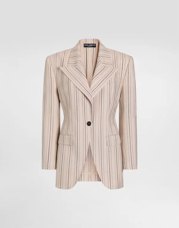 Dolce & Gabbana Single-breasted Jacket In Regital Pinstripe Blazers