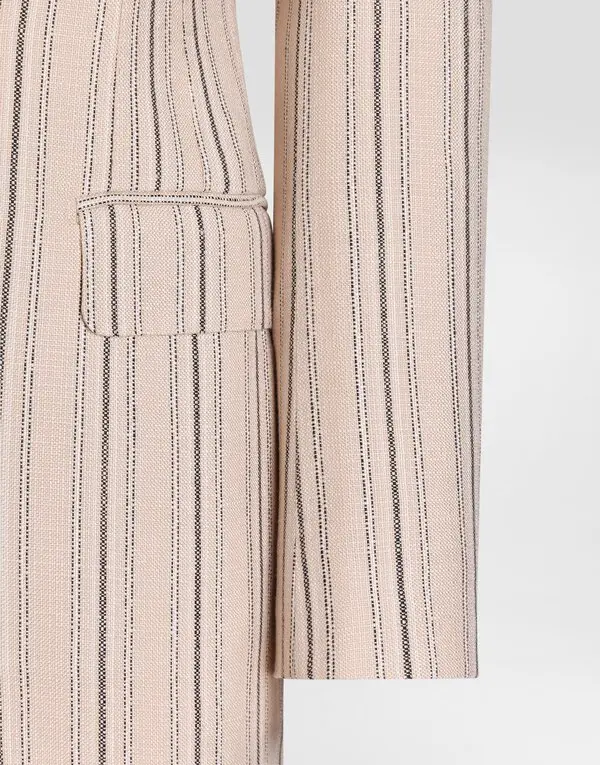 Dolce & Gabbana Single-breasted Jacket In Regital Pinstripe Blazers