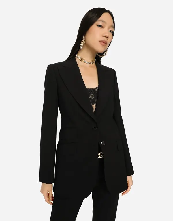 Dolce & Gabbana Single-breasted Woolen Turlington Blazer Blazers