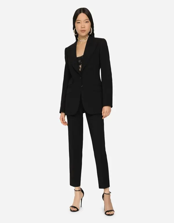 Dolce & Gabbana Single-breasted Woolen Turlington Blazer Blazers