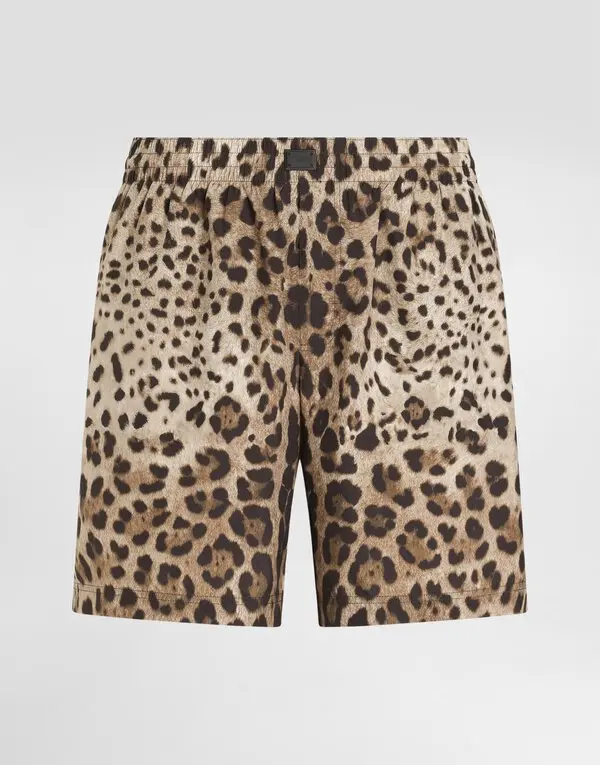Dolce & Gabbana Leopard Mid-length Swim Trunks - Print