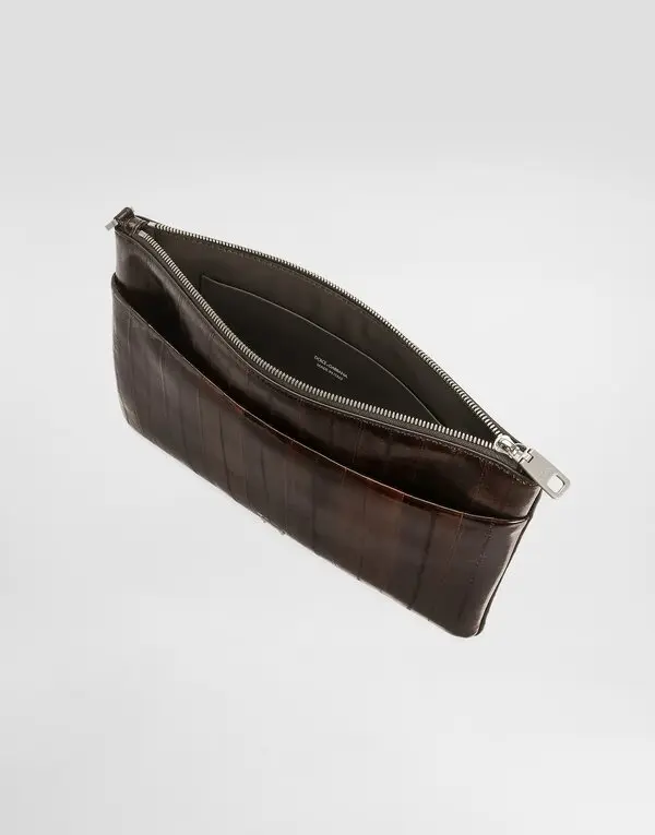 Dolce & Gabbana Eel Leather Necessaire Briefcase And Clutches
