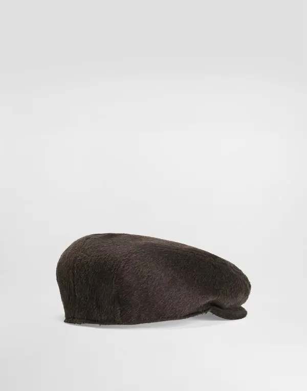 Dolce & Gabbana Wool And Llama Flat Cap Hats And Gloves