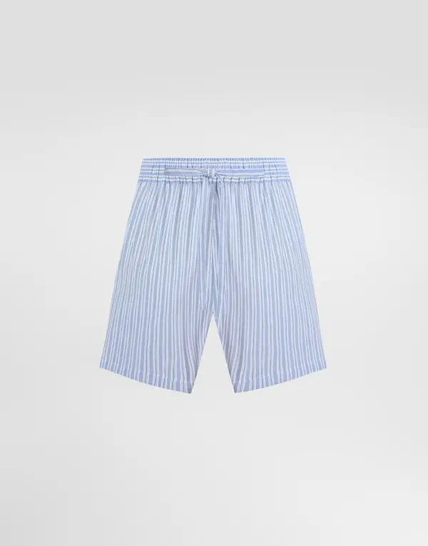 Dolce & Gabbana Striped Poplin Shorts Pants And Shorts - Multicolor