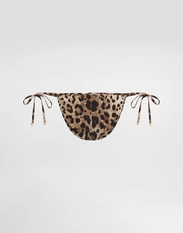 Dolce & Gabbana Animal Print Jersey Tanga Swimwear - Multicolor