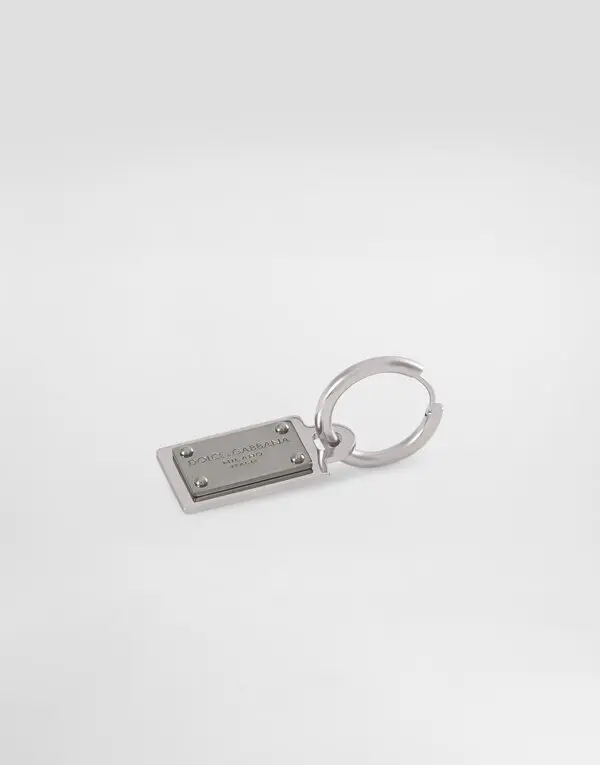 Dolce & Gabbana Earrings With Logo Tag Bijoux Metal