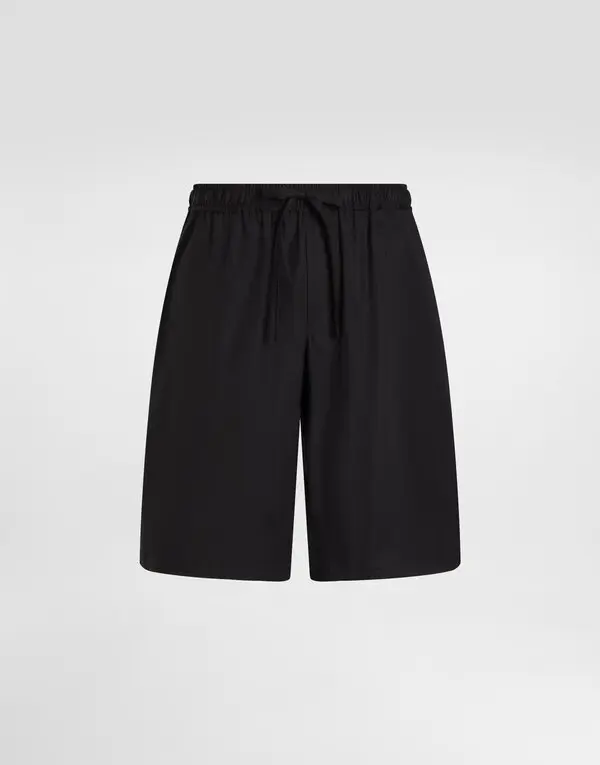 Dolce & Gabbana Tailored Stretch Cotton Shorts - Black