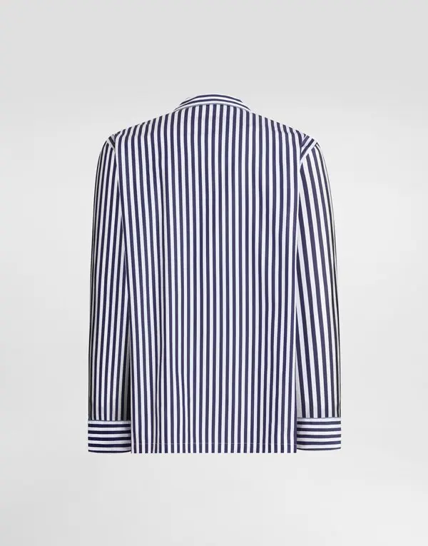 Dolce & Gabbana Striped Poplin Vanity Robe Shirts
