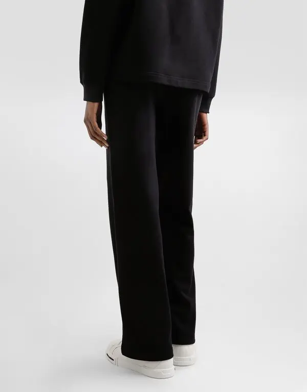 Dolce & Gabbana Fleece Jogging Pants With Patch Pants And Shorts