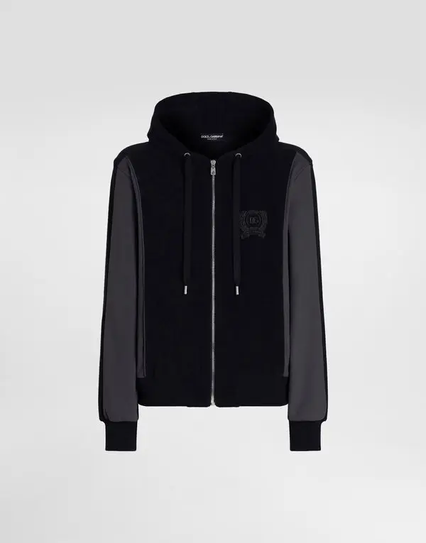 Dolce & Gabbana Cotton Terry Sweatshirt Sweatshirts - Blue