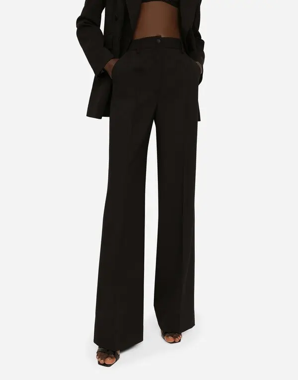 Dolce & Gabbana Flared Woolen Pants Pants And Shorts