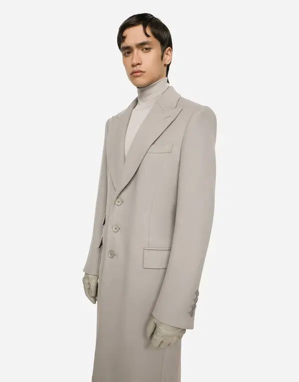 Dolce & Gabbana Single-breasted Double Cashmere Coat