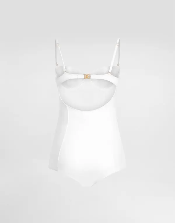 Dolce & Gabbana Intero Balc. Imb. Swimwear Jersey - White