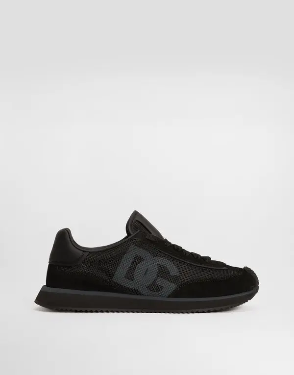 Dolce & Gabbana Mixed-material Dg Cushion Sneakers Sneakers - Black