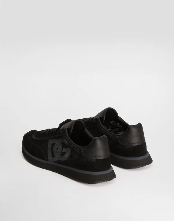 Dolce & Gabbana Mixed-material Dg Cushion Sneakers Sneakers - Black