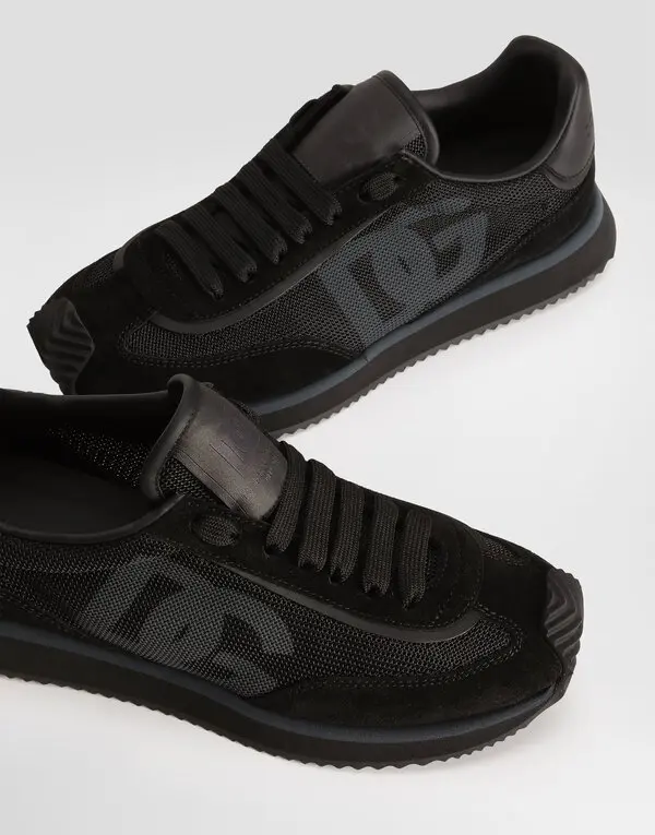 Dolce & Gabbana Mixed-material Dg Cushion Sneakers Sneakers - Black