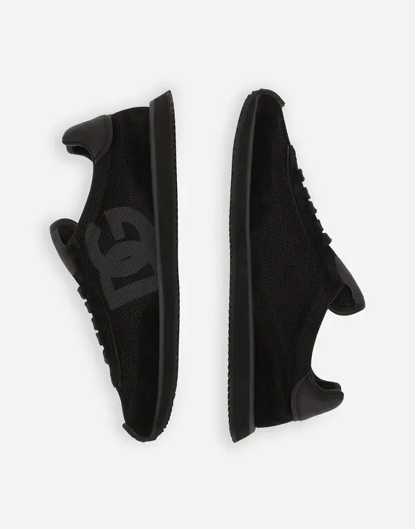 Dolce & Gabbana Mixed-material Dg Cushion Sneakers Sneakers - Black
