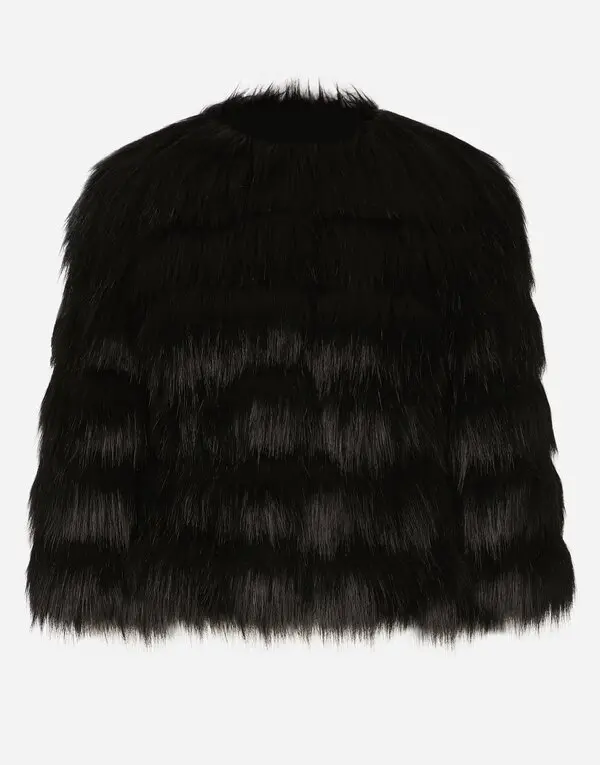 Dolce & Gabbana Faux Fur Jacket Blazers Faux Fur