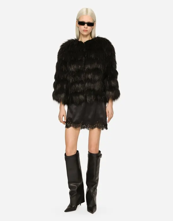 Dolce & Gabbana Faux Fur Jacket Blazers Faux Fur