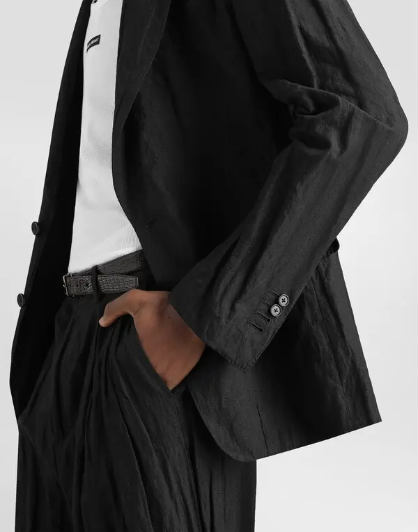 Dolce & Gabbana Stretch Cotton Trousers - Black