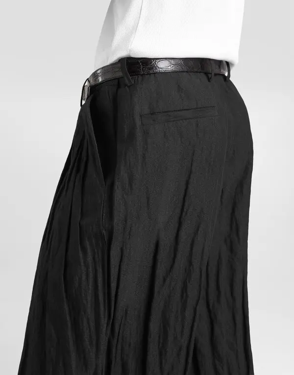 Dolce & Gabbana Stretch Cotton Trousers - Black