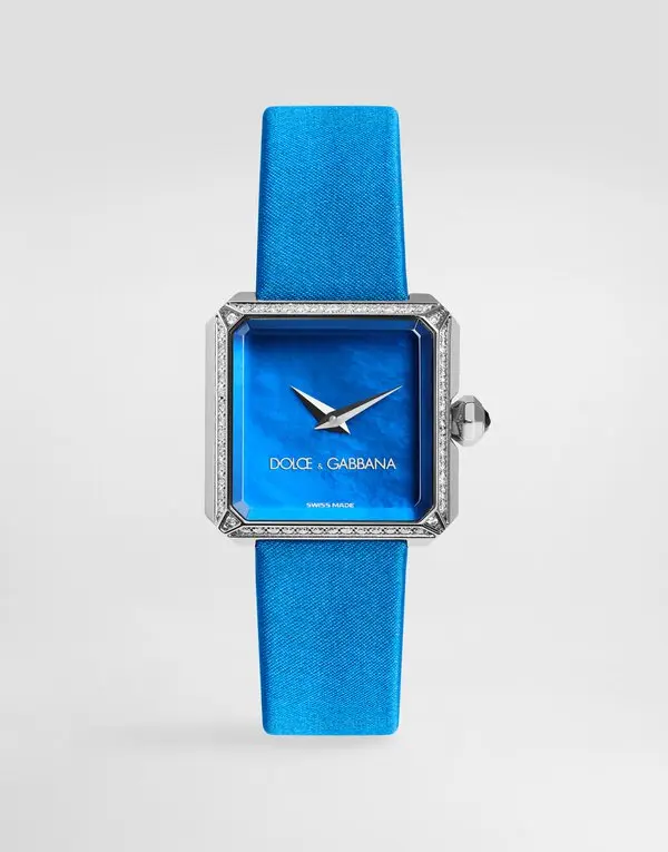Dolce & Gabbana Sofia Steel Watch With Colorless Diamonds Watches Turquoise - Blue