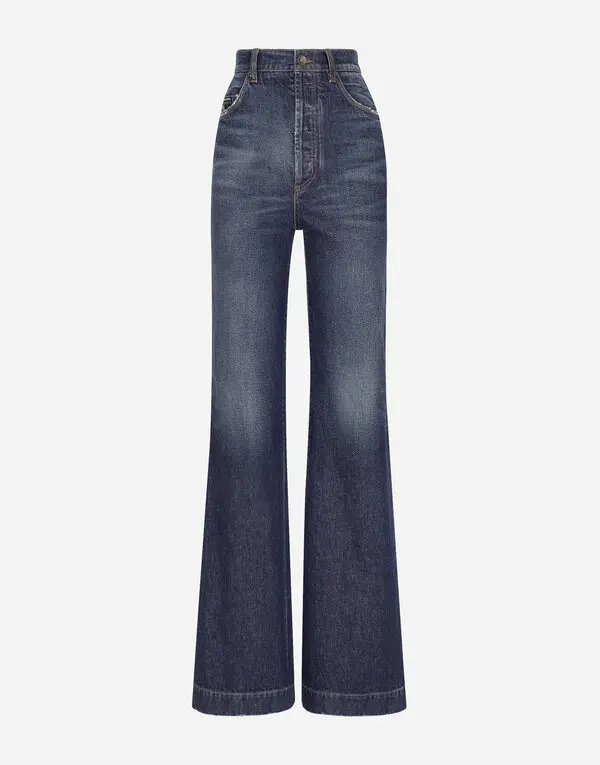Dolce & Gabbana Flared Denim Jeans Denim And Jeans Multi-colored - Blue