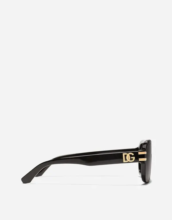 Dolce & Gabbana Dg Griffe Acetate Rectangle Sunglasses
