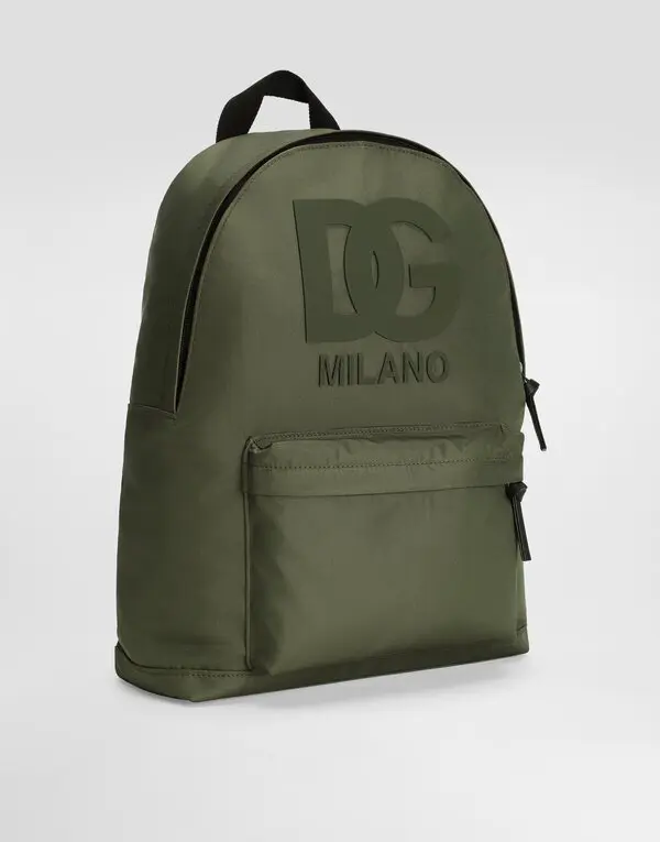 Dolce & Gabbana Nylon Backpack With Dg Patch