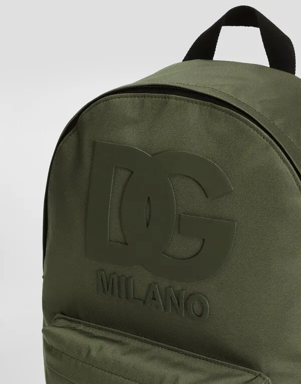 Dolce & Gabbana Nylon Backpack With Dg Patch