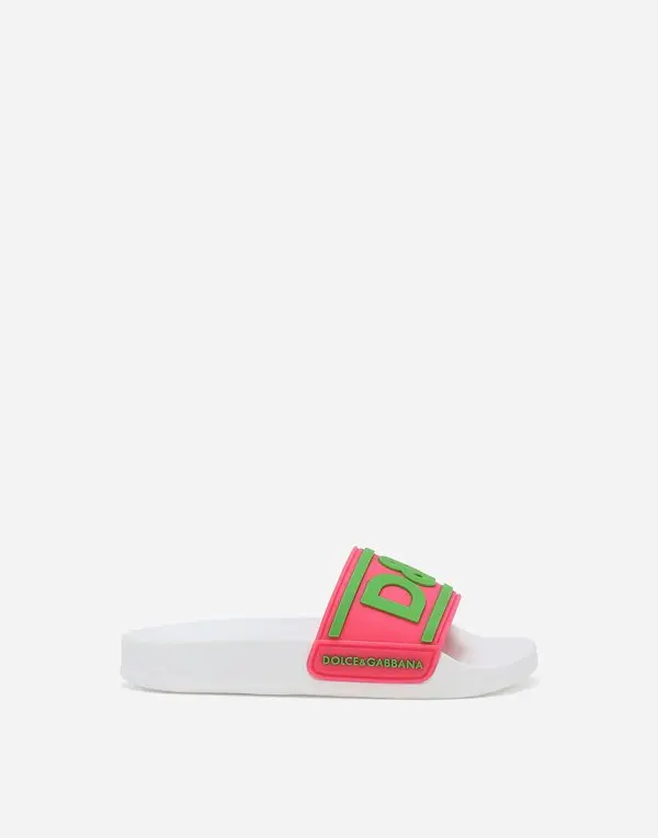Dolce & Gabbana Rubber Sliders - Pink
