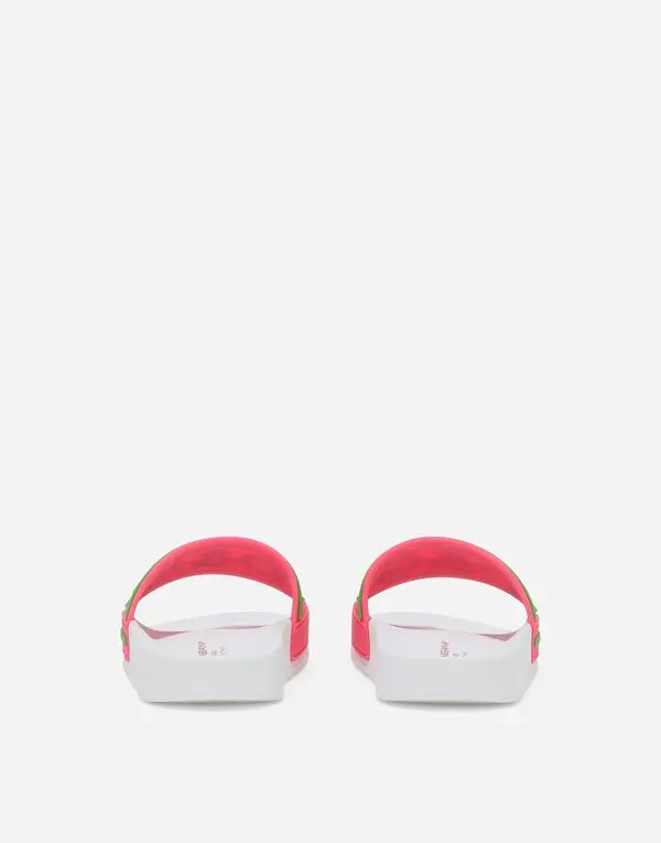 Dolce & Gabbana Rubber Sliders - Pink