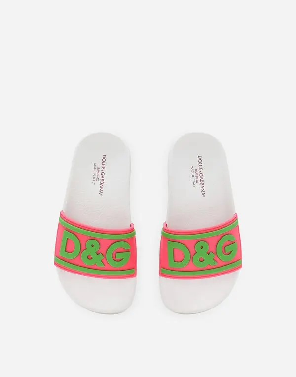Dolce & Gabbana Rubber Sliders - Pink