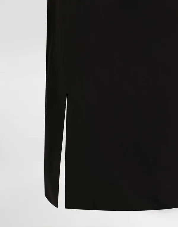 Dolce & Gabbana Structured Cady Dress Dresses Viscose - Black
